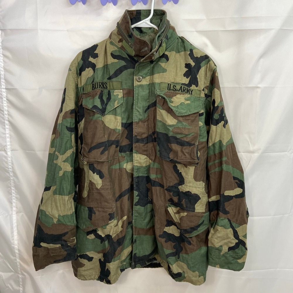 Us Army M65 Field Jacket Green Woodland Camouflage Co… - Gem